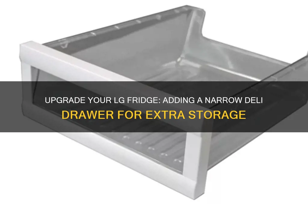 Upgrade Your Lg Fridge: Adding A Narrow Deli Drawer For Extra Storage ...