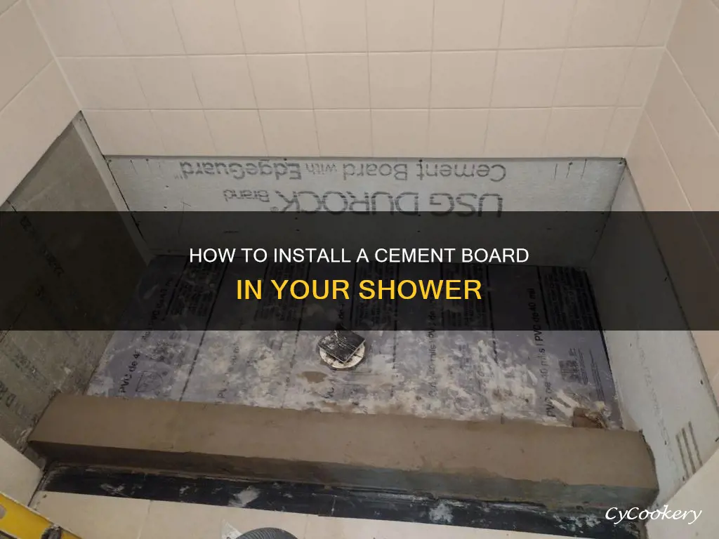 How To Install A Cement Board In Your Shower | CyCookery