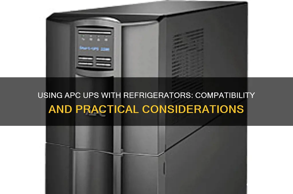 Using Apc Ups With Refrigerators: Compatibility And Practical ...