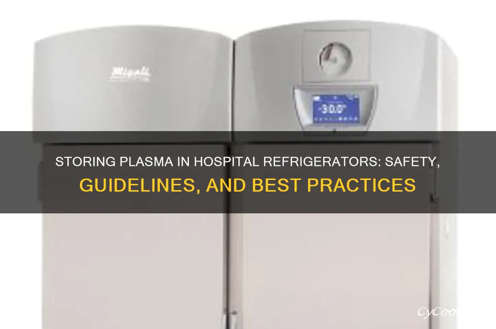 Storing Plasma In Hospital Refrigerators: Safety, Guidelines, And Best ...
