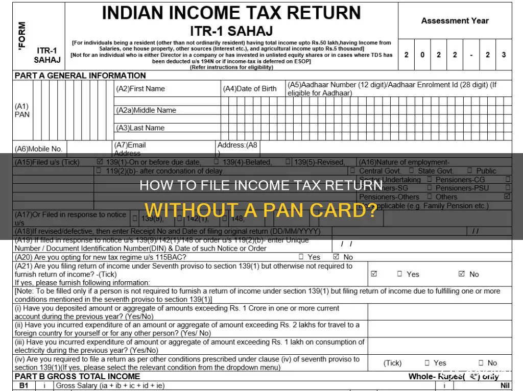 How To File Income Tax Return Without A Pan Card? | CyCookery