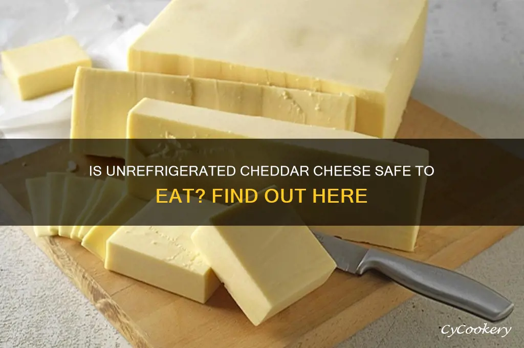 Is Unrefrigerated Cheddar Cheese Safe To Eat? Find Out Here | CyCookery