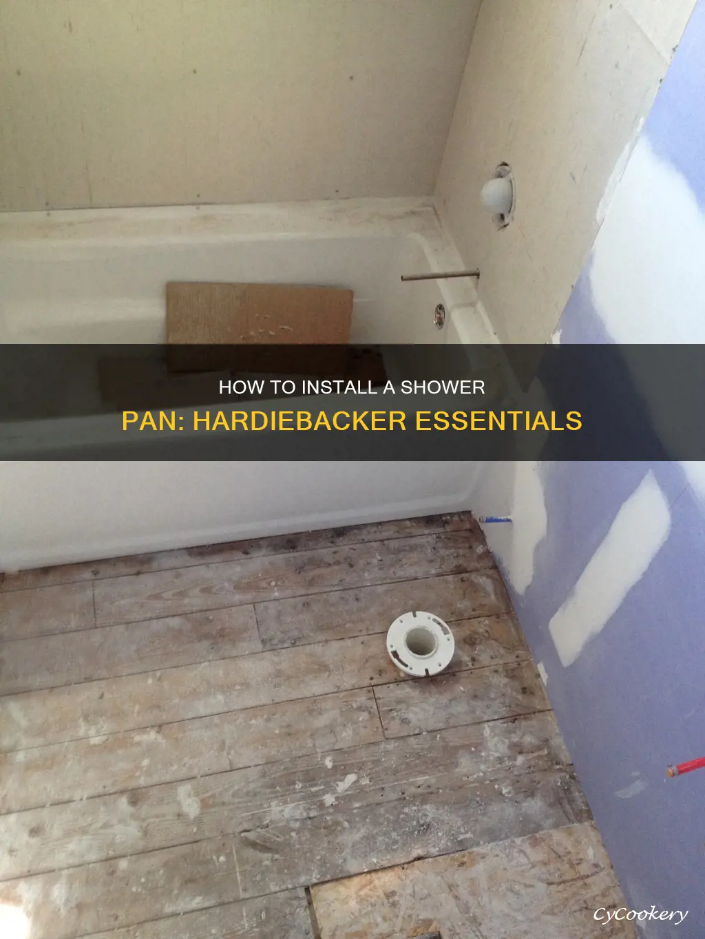 How To Install A Shower Pan: Hardiebacker Essentials | CyCookery