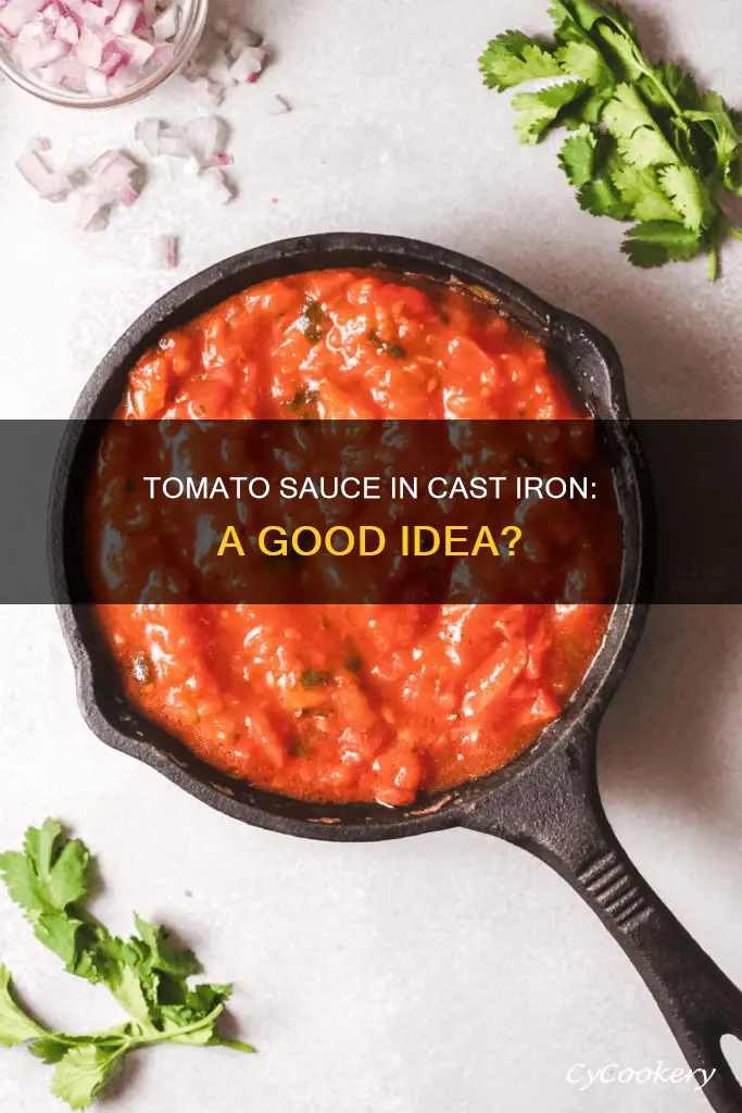 Tomato Sauce In Cast Iron: A Good Idea? | CyCookery