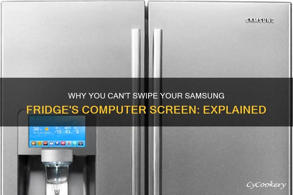 Why You Can't Swipe Your Samsung Fridge's Computer Screen: Explained ...
