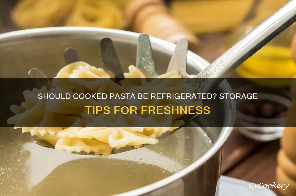 Should Cooked Pasta Be Refrigerated? Storage Tips For Freshness | CyCookery