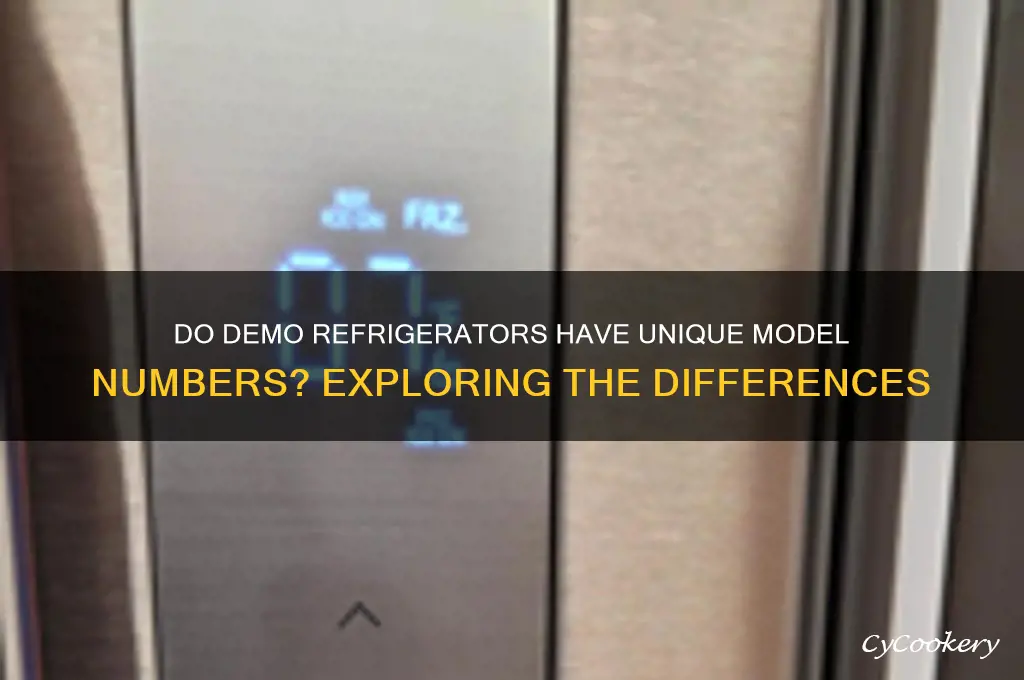 Do Demo Refrigerators Have Unique Model Numbers? Exploring The ...