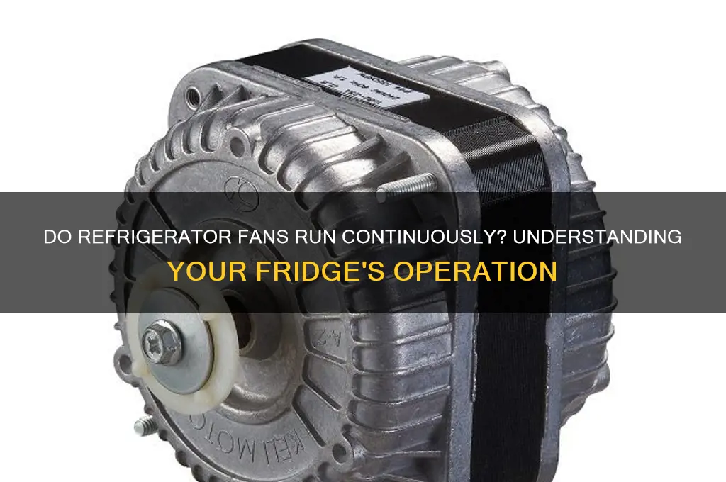 Do Refrigerator Fans Run Continuously? Understanding Your Fridge's ...