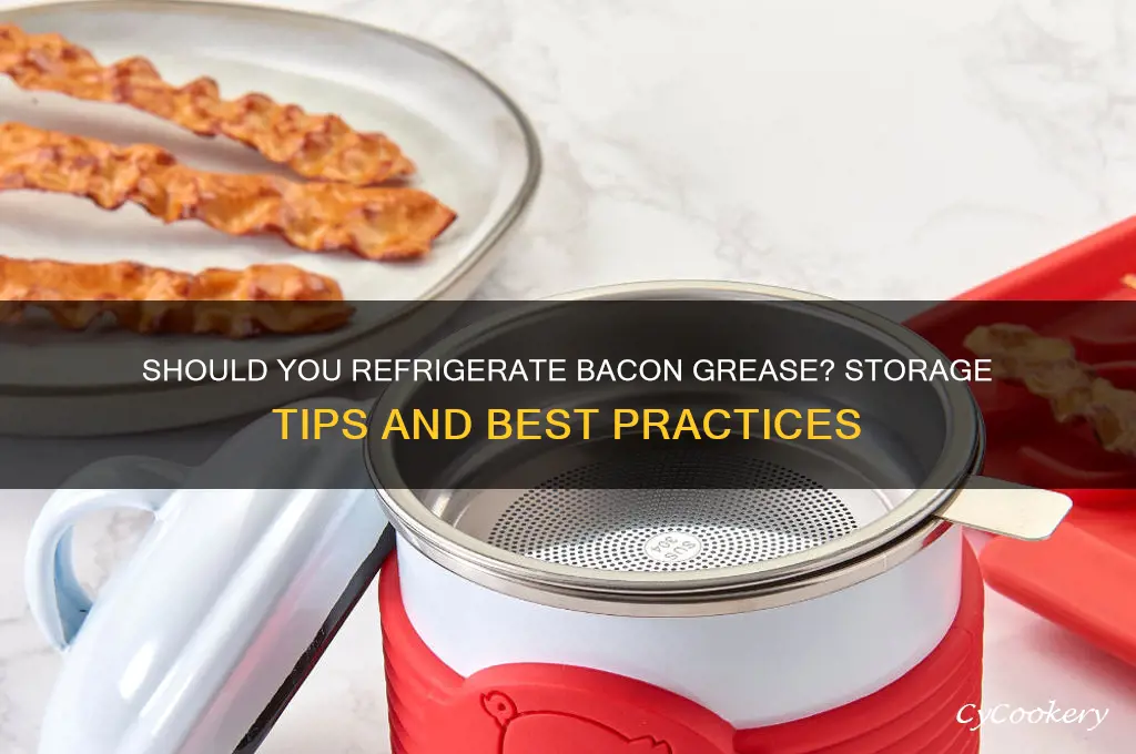 Should You Refrigerate Bacon Grease? Storage Tips And Best Practices ...