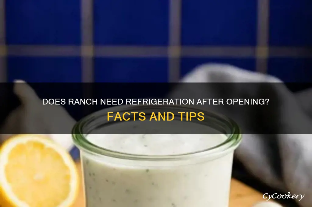 Does Ranch Need Refrigeration After Opening? Facts And Tips | CyCookery