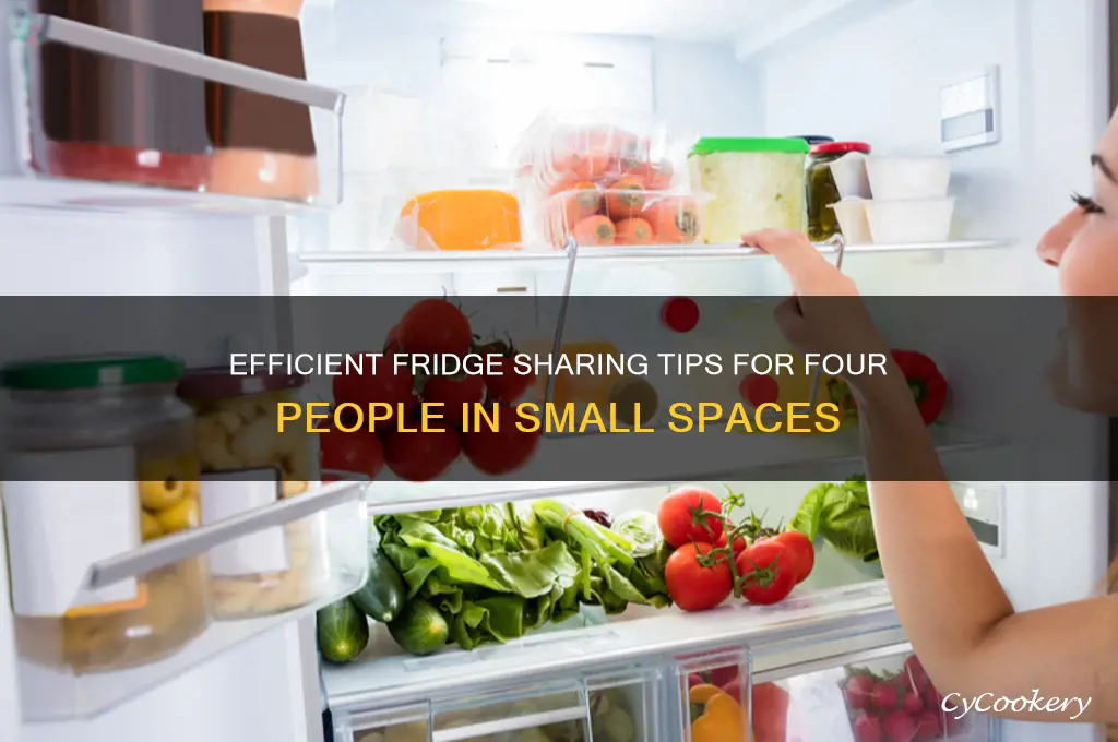 Efficient Fridge Sharing Tips For Four People In Small Spaces | CyCookery