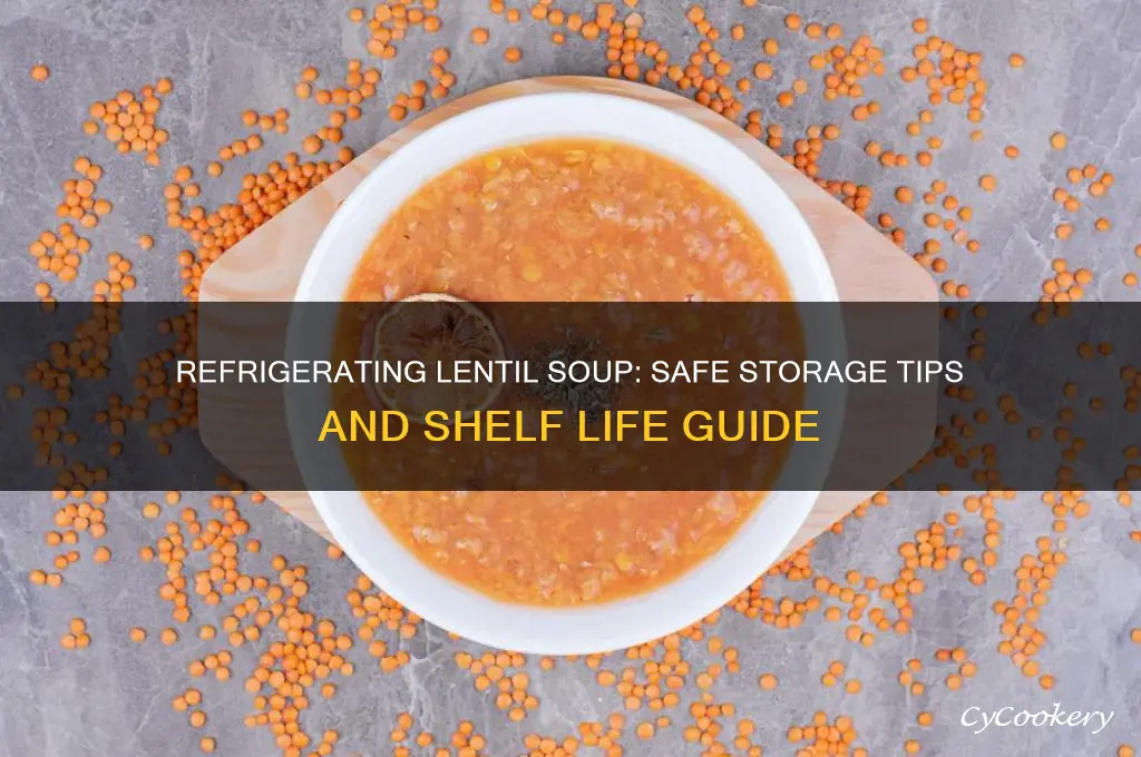 Refrigerating Lentil Soup: Safe Storage Tips And Shelf Life Guide ...