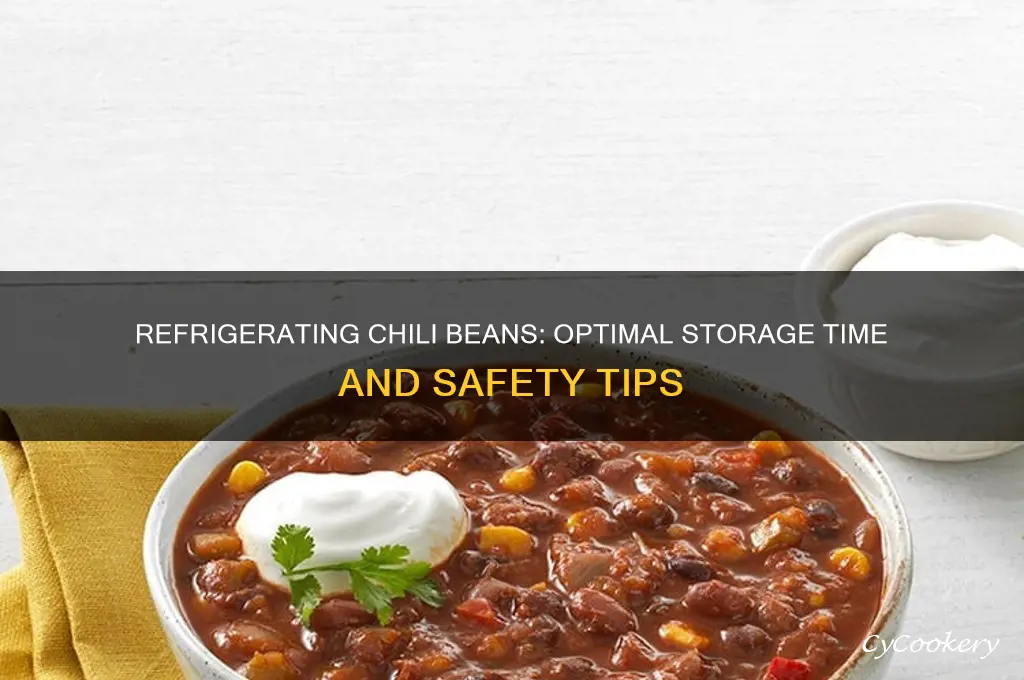 Refrigerating Chili Beans: Optimal Storage Time And Safety Tips | CyCookery