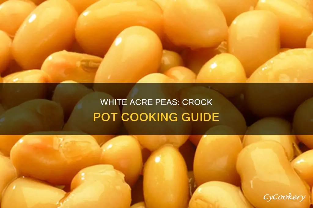 White Acre Peas: Crock Pot Cooking Guide | CyCookery