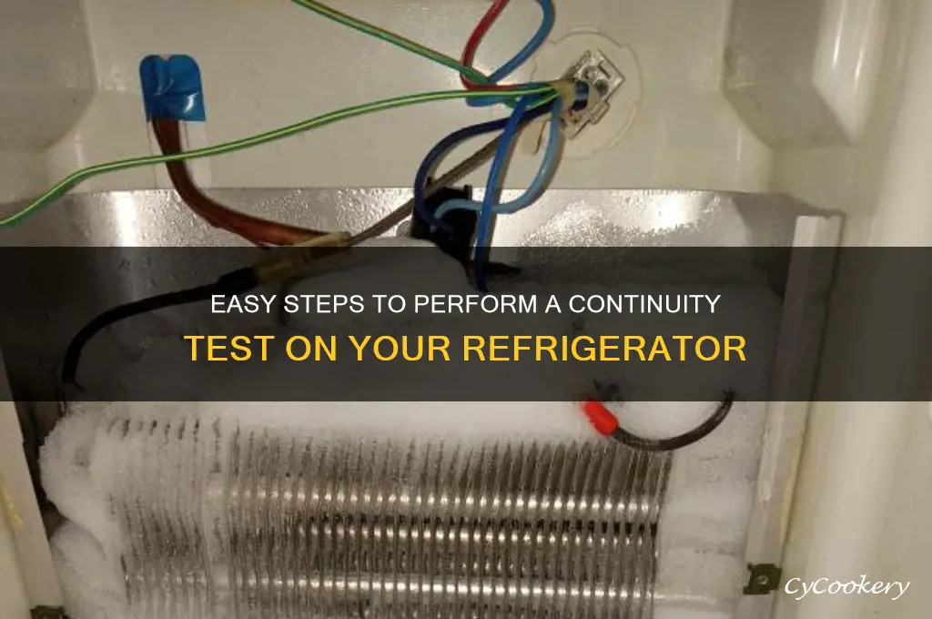Easy Steps To Perform A Continuity Test On Your Refrigerator | CyCookery