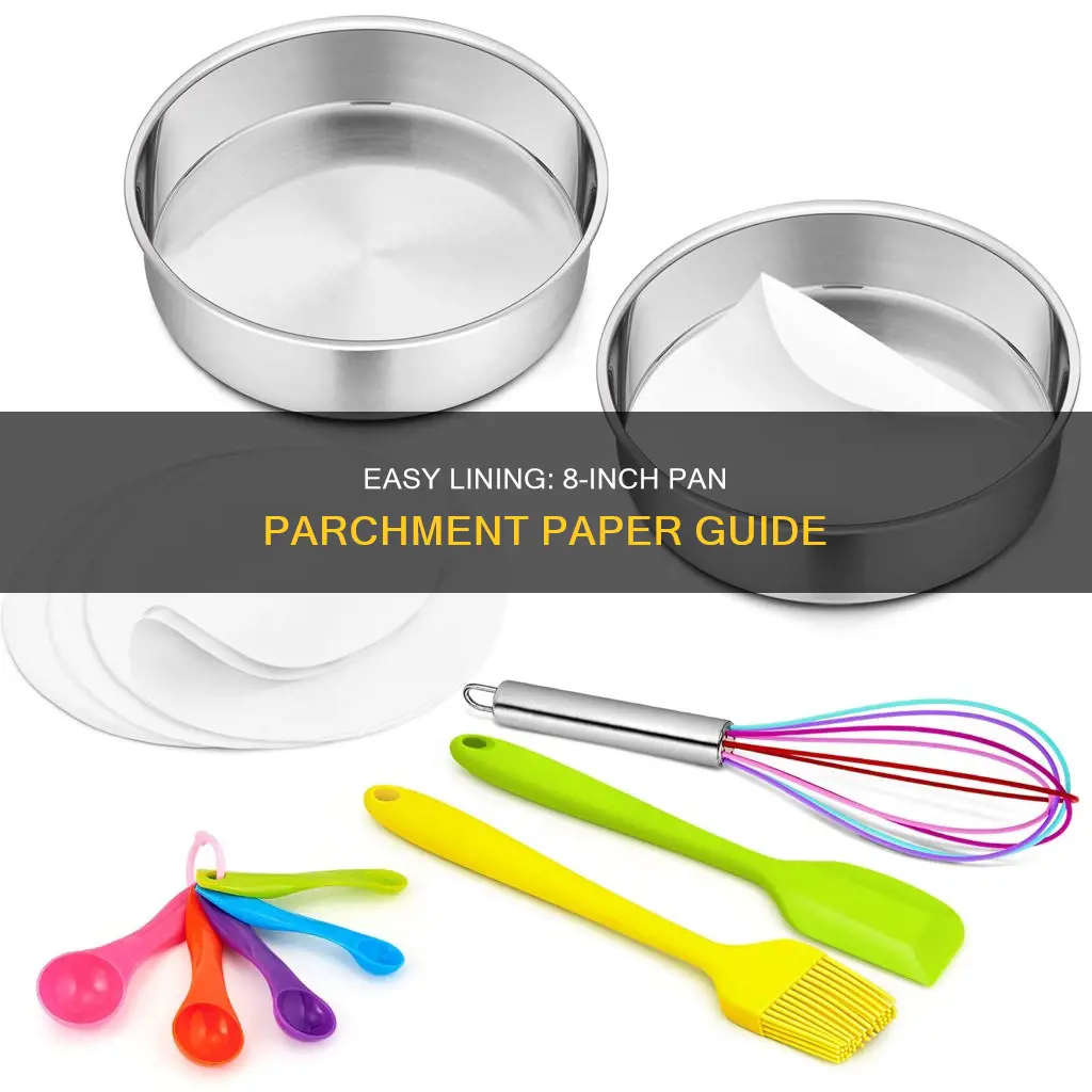 Easy Lining: 8-Inch Pan Parchment Paper Guide | CyCookery