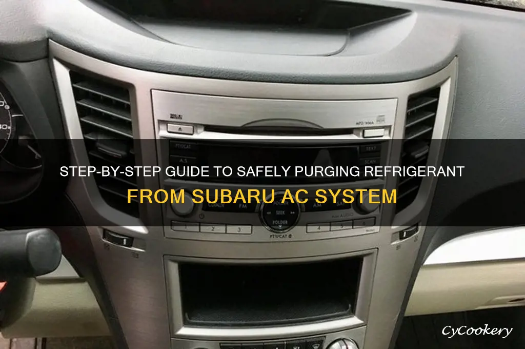 Step-By-Step Guide To Safely Purging Refrigerant From Subaru Ac System ...