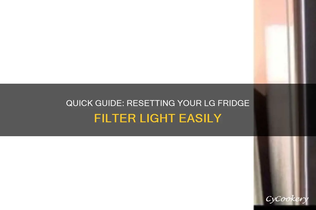Quick Guide: Resetting Your Lg Fridge Filter Light Easily | CyCookery