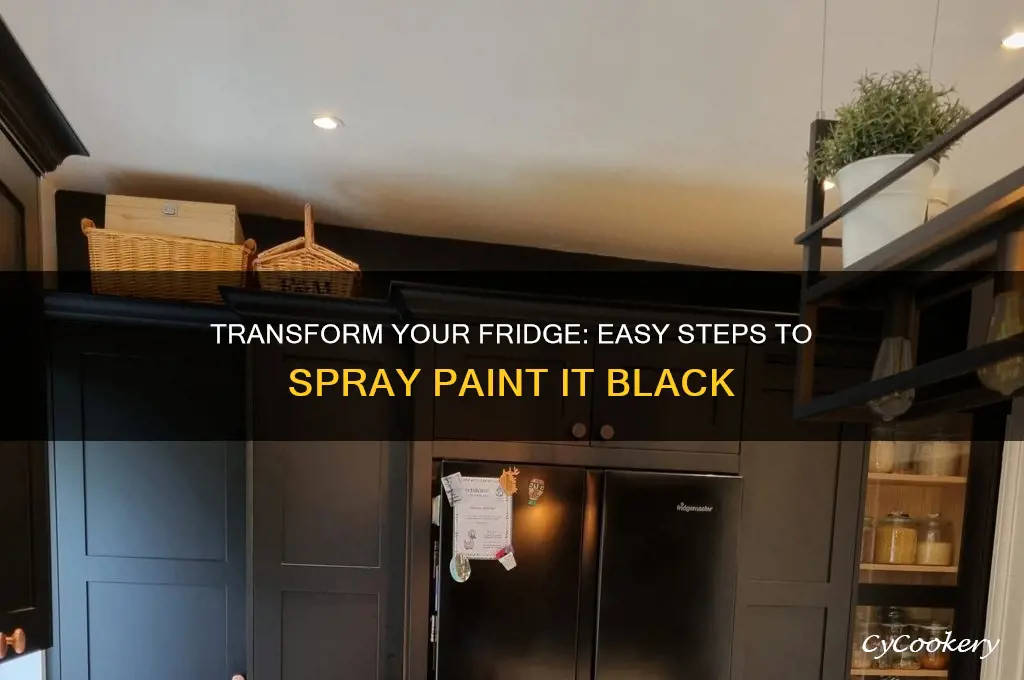 Transform Your Fridge: Easy Steps To Spray Paint It Black | CyCookery