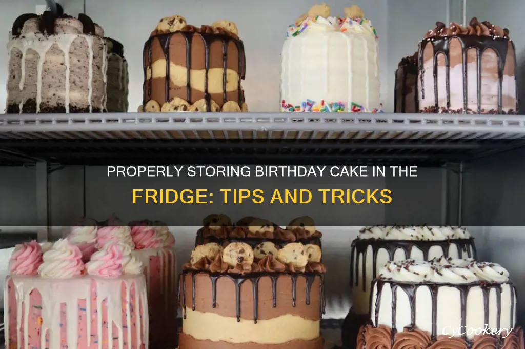 Properly Storing Birthday Cake In The Fridge: Tips And Tricks | CyCookery