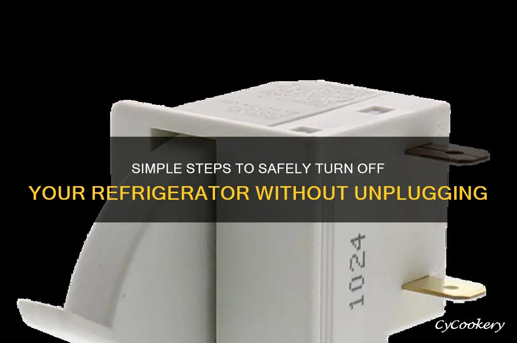 Simple Steps To Safely Turn Off Your Refrigerator Without Unplugging ...