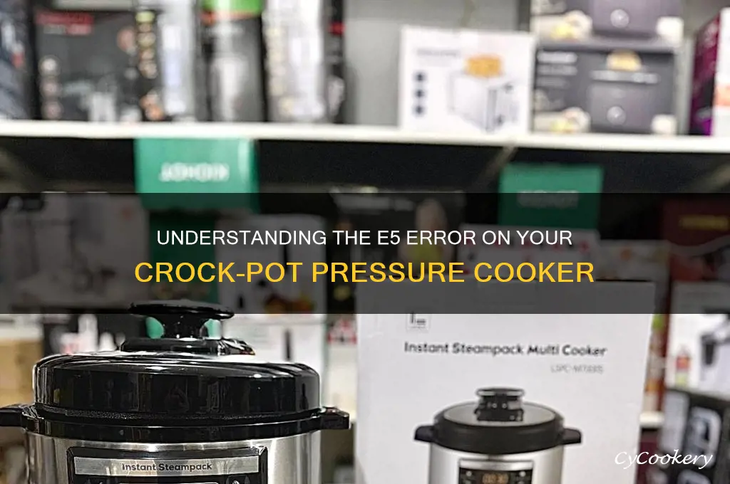 Understanding The E5 Error On Your Crock-Pot Pressure Cooker | CyCookery