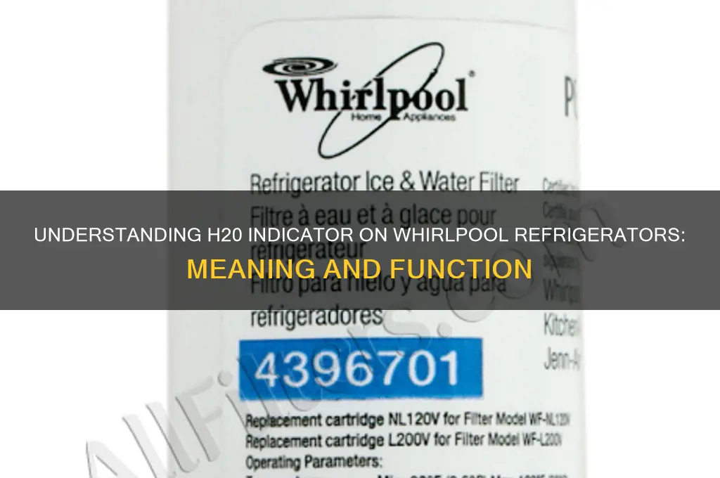 Understanding H20 Indicator On Whirlpool Refrigerators: Meaning And ...