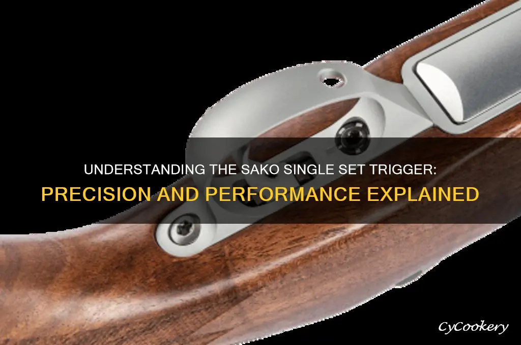 Understanding The Sako Single Set Trigger: Precision And Performance ...