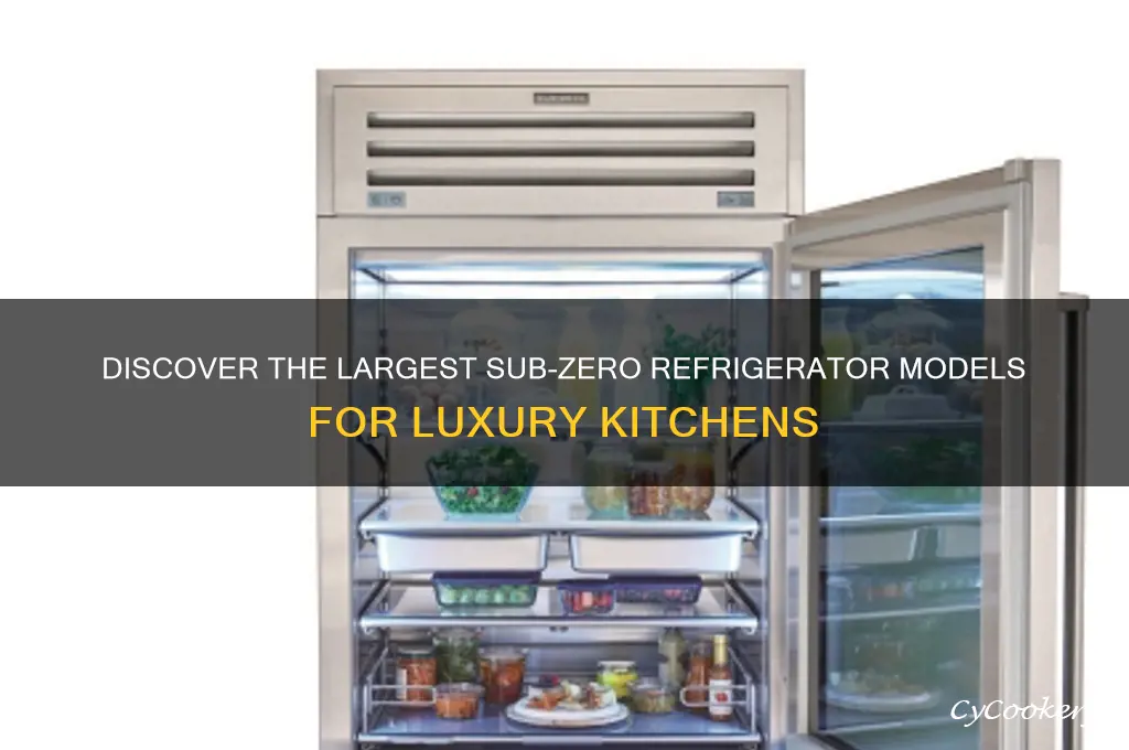 Discover The Largest Sub-Zero Refrigerator Models For Luxury Kitchens ...