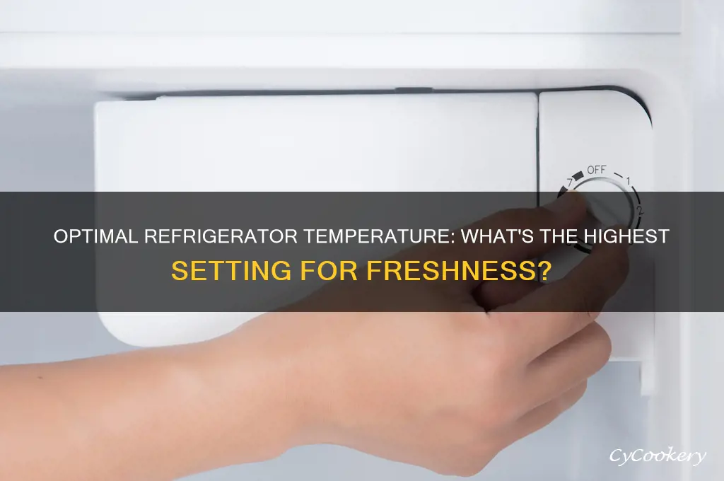 Optimal Refrigerator Temperature: What's The Highest Setting For ...